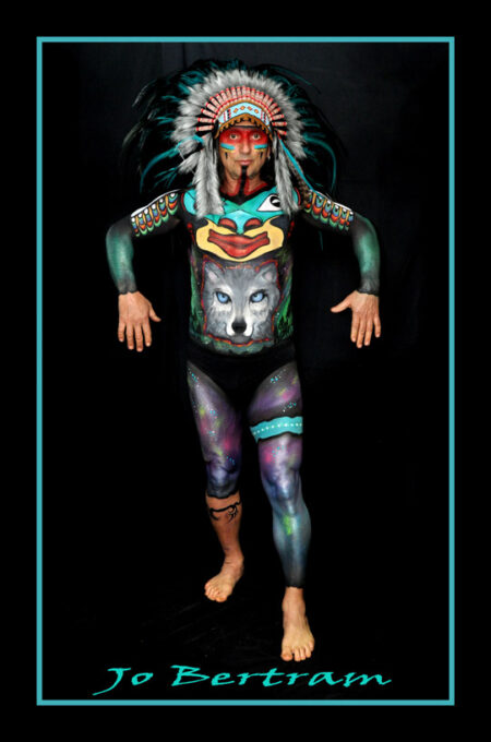 Native American body painting - Fizzbubble